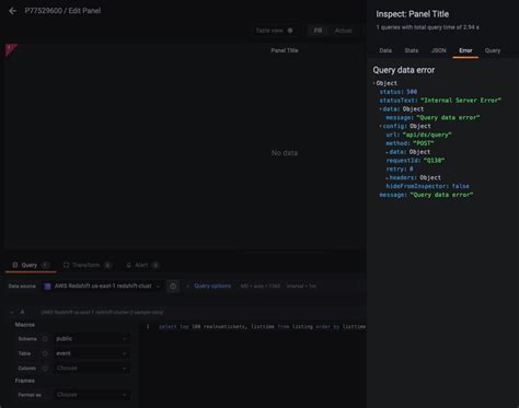 Time Series Query Error With Redshift Real Data Type · Issue 204