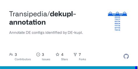 Github Transipediadekupl Annotation Annotate De Contigs Identified By De Kupl