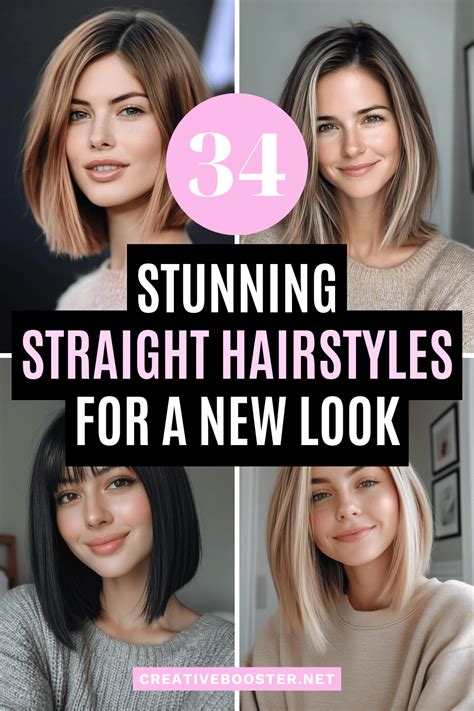 30 Chic Straight Hairstyles That Are Crazy Good For 2025 Creativebooster