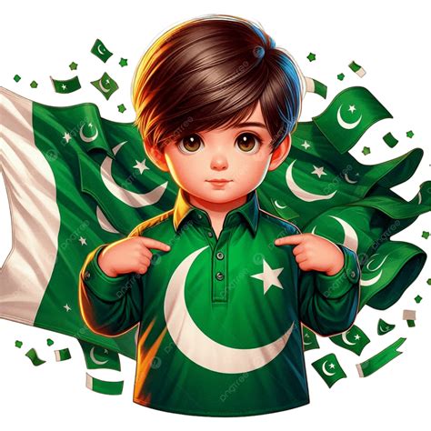3d Boy With Pakistani Flag Png Vector Psd And Clipart With
