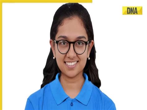 Meet Iit Jee 2024 All India Girls Topper Who Scored 100 Percentile Her Rank Is…