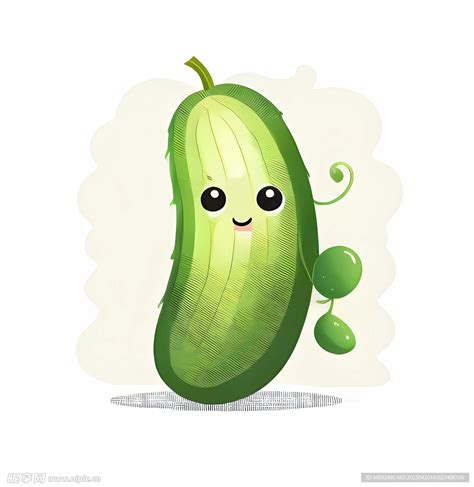 卡通黄瓜高清设计图 卡通设计 广告设计 设计图库 昵图网