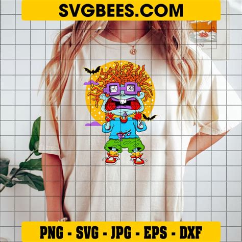 Chuckie Finster Zombie Svg Rugrats Halloween Svg Chuckie Finster Svg