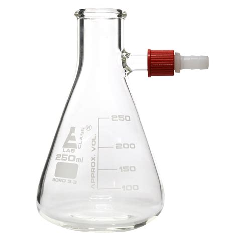 Labglass Conical Filtering Flask With Plastic Screw Integral Side Arm Ml Rapid Electronics