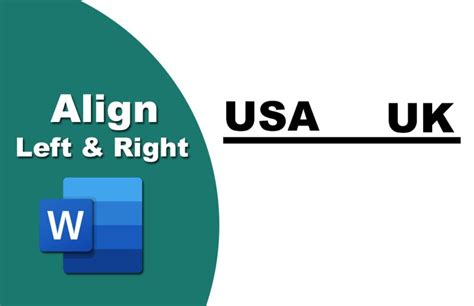 How To Align Text Left And Right On Same Line In Word