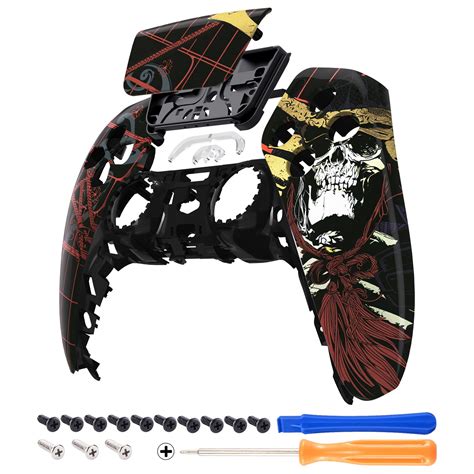 Extremerate Demon Samurai Touchpad Front Housing Shell Compatible With Ps5 Controller Bdm 010