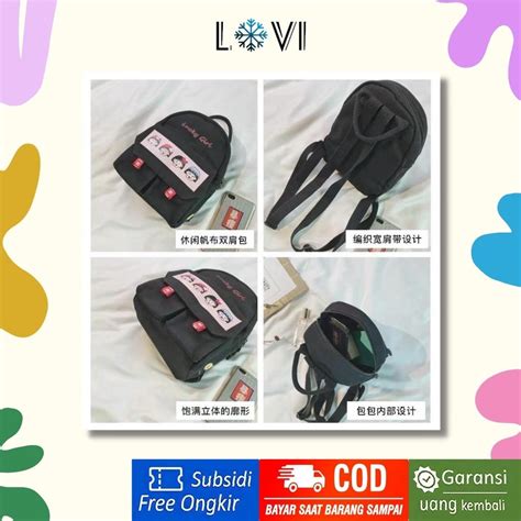 Jual Lovi Id Maruko Tas Sekolah Bagpack Ransel Mini Perempuan