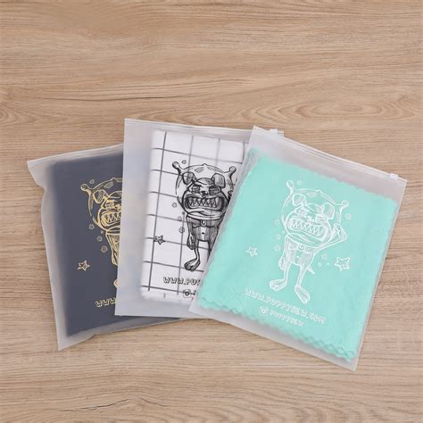 100 1000 Custom Frosted Zipper Bags Clear Ziplock Bag High Etsy