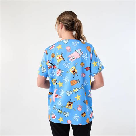 Workwear Spongebob License Scrub Top Kmart