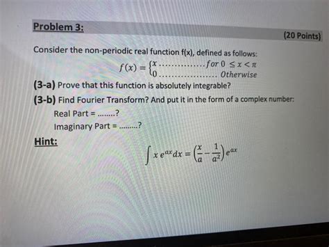 solved f x { problem 3 20 points consider the