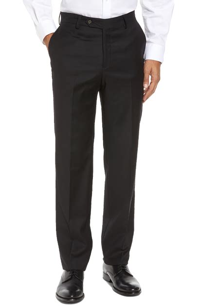 Mens Stretch Wool Dress Pants Berle Fine Trousers