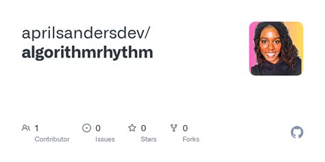 Github Aprilsandersdevalgorithmrhythm