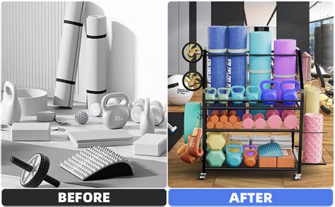 Dumbbell Rack Yoga Mat Storage Rack Home Gym Storage Rack For Dumbbells Kettlebells Roller