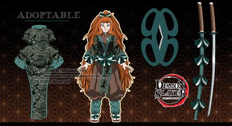 Demon Slayer Adoptable 53 Auction Closed By Cancerthegiantcrab On