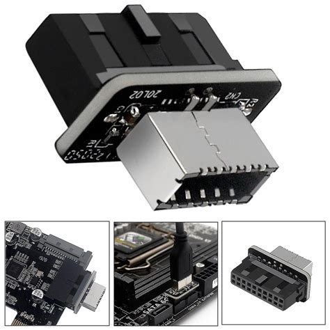 Usb 3 0 Internal Header To Usb 3 1 3 2 Type C Front Type E Adapter Converter A Fp Fruugo Uk