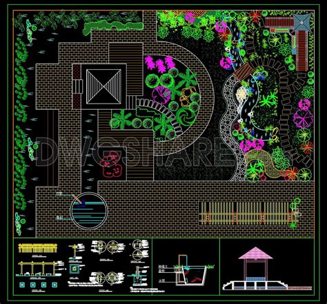 112 Free Download Of Detailed Autocad Drawings For Garden Design