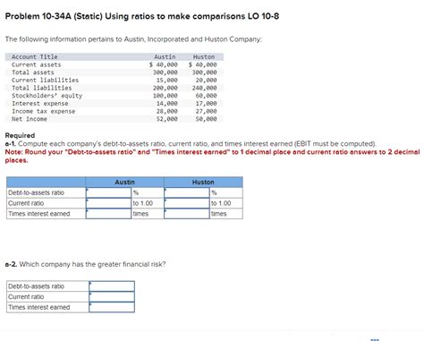 Solved Problem A Static Using Ratios To Make Chegg