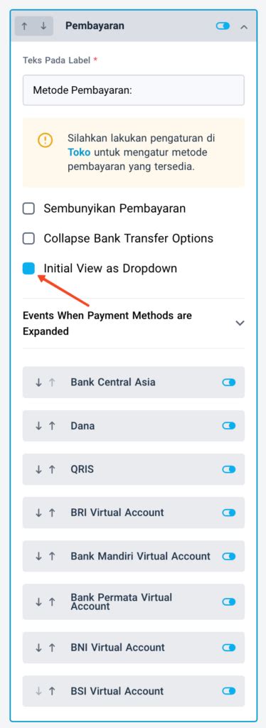 tutorial cara bikin metode pembayaran jadi dropdown tutorial scalev