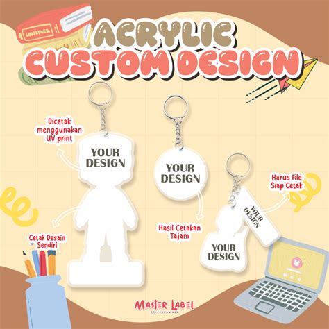 Jual Gantungan Kunci PER CM 3 MM Custom Ganci Custom Foto Ganci Custom