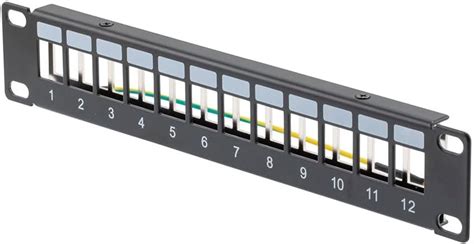 Amazon Com NavePoint 10 Inch Wide 12 Port Modular Patch Panel 1U Black Electronics