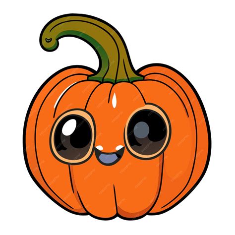 Premium Vector Cute Pumpkin Vector Illustration Cartoon