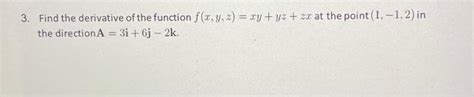 Solved Find The Derivative Of The Function Chegg