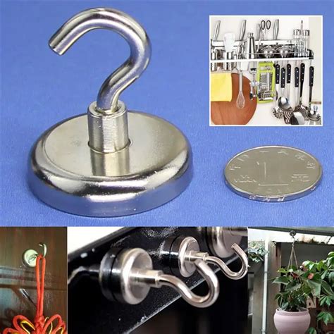 Super Strong Magnetic Hooks Hanger Magnets Linked Circular Hooks