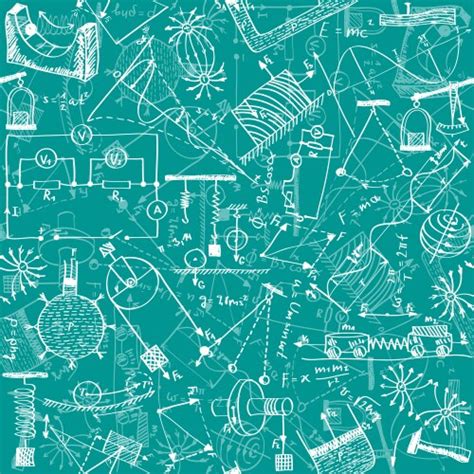 Mathematics Seamless Pattern Royalty Free Vector Image