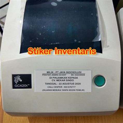 Jual Sticker Label Inventaris Barang Shopee Indonesia
