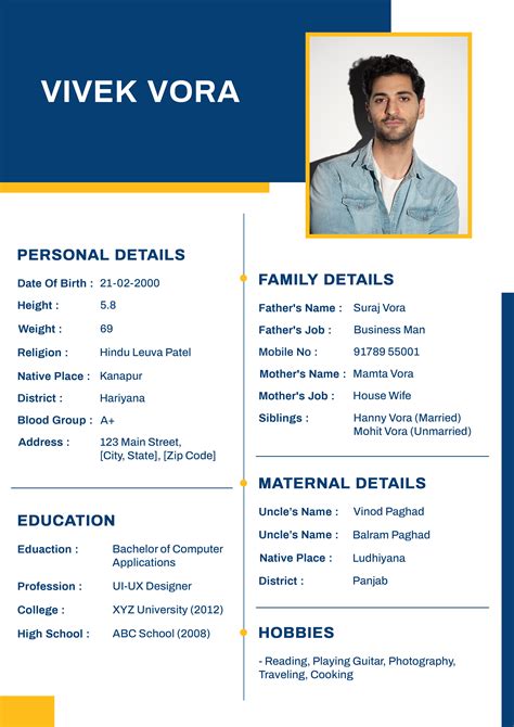 26k Biodata Templates For Marriage