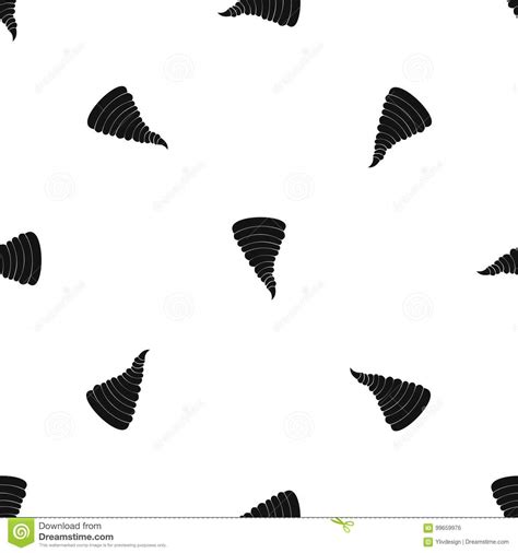 Tornado Pattern Seamless Black Stock Vector Illustration Of Dangerous