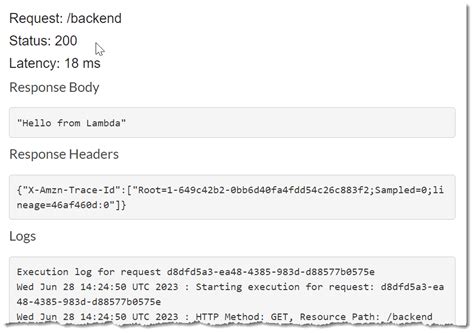 使用 Amazon API Gateway 和 Amazon Lambda 实现请求 响应