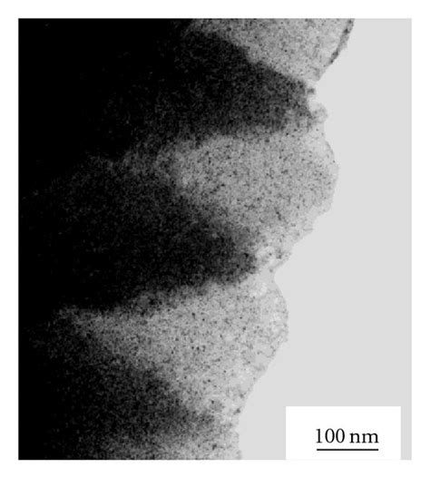 Low Magnification Plan View TEM Bright Field Image Showing Thickness
