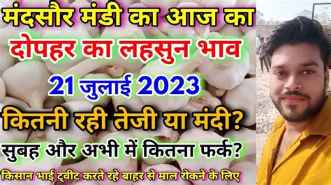 Today Fresh Garlic Rate Aaj Ka Lahsun Ka Bhav आज का लहसुन का भाव