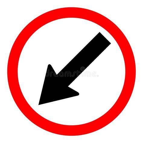 Traffic Sign Keep Left Stock Vector Illustration Of Badge 206916019
