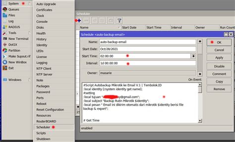 Cara Backup Mikrotik Otomatis Online And Local