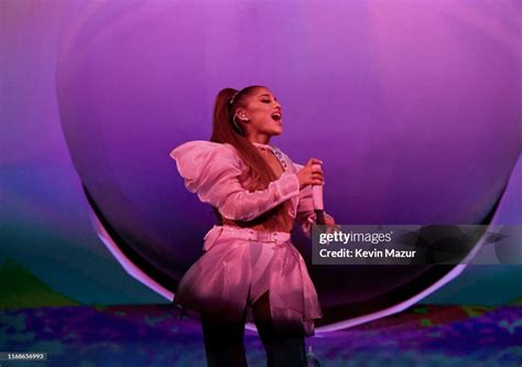 Ariana Grande Performs On Stage During Her Sweetener World Tour At