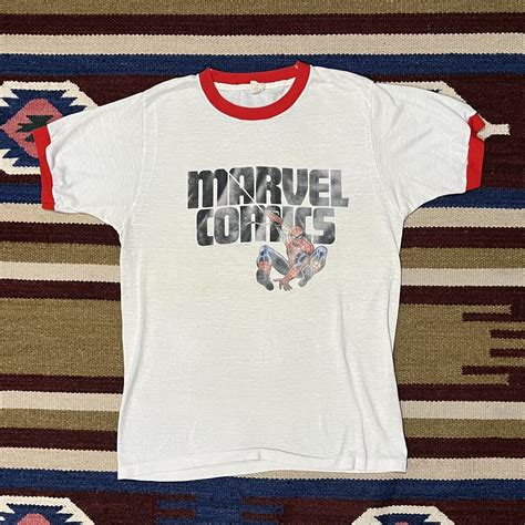 1983 Marvel Comics Spider Man Ringer Tee Spiderman Gem