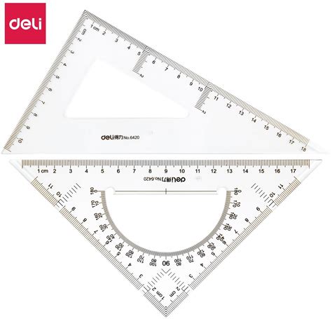 Triangle Ruler Set Deli 20cm · Stationery