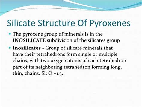 The Pyroxene Group Of Minerals03
