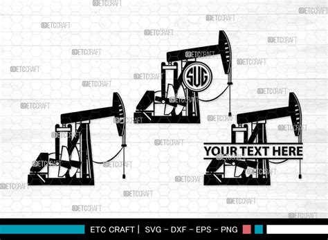 Pump Jack Svg Monogram Pump Jack Svg Graphic By Pixel Elites