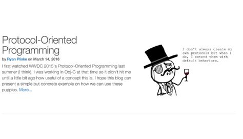 Protocol Oriented Programming