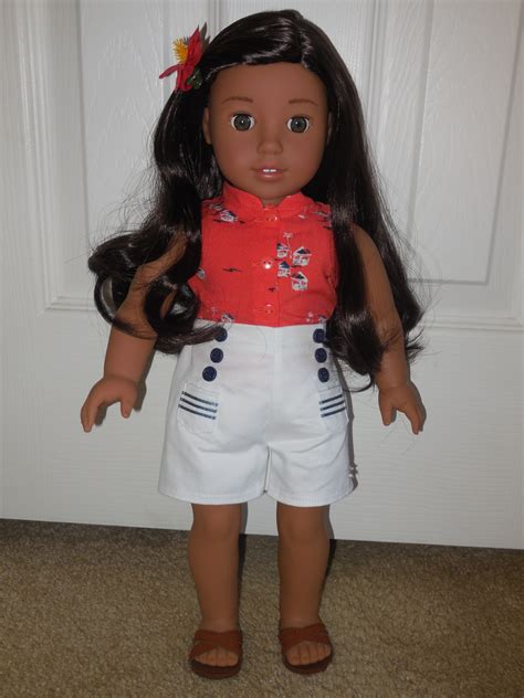 American Girl Historical 1941 Nanea Mitchell Doll 18 Book Hawaiian Doll