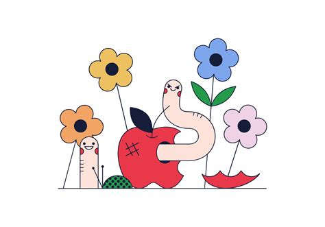 Free Worm Vector 141217 Vector Art At Vecteezy