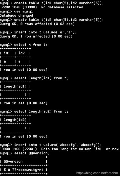 Mysql数据库管理 数据类型var在数据库中是什么意思 Csdn博客