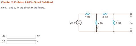 Solved Chapter 2 Problem 2073 Circuit Solution Find I