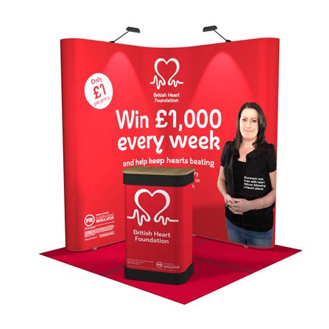 3m X 4m Linked Pop Up Display Stand L Shaped Reflex Exhibitions
