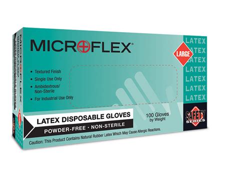 Microflex High Five L56 Disposable Gloves L563 Size Large Tan