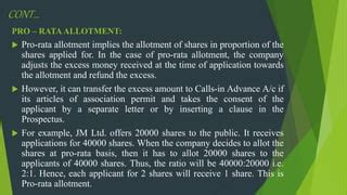 Procedure Of Issue Of New Shares PPT