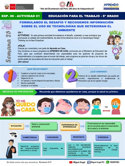 Sesion Ept 5° Grado Pdf